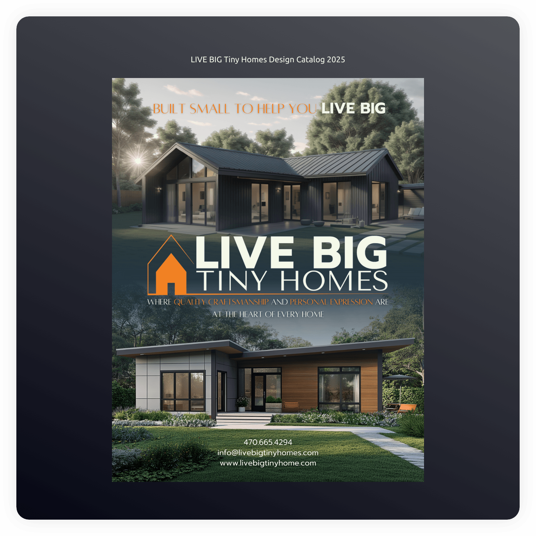 LIVE BIG Tiny Homes Design Catalog Winter 2024