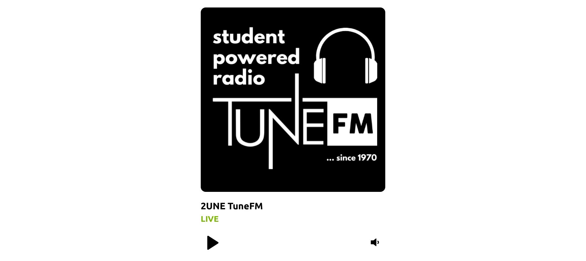 TuneFM web player